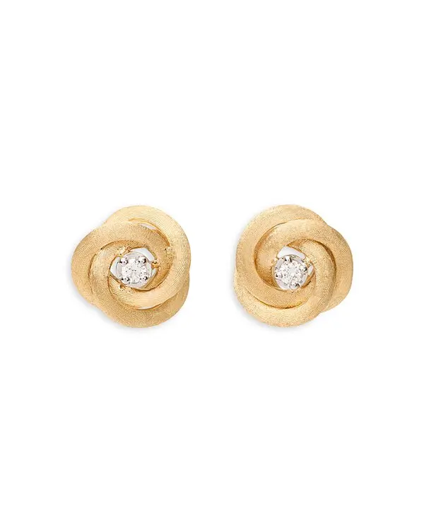 Marco Bicego Jaipur Link Diamond Stud Earrings - Gold
