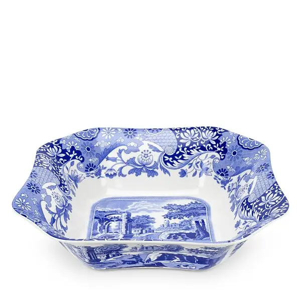 SPODE Italian Square Serving Bowl - Blue