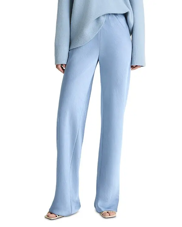 Vince Fluid Satin Bias Pant - Pacific