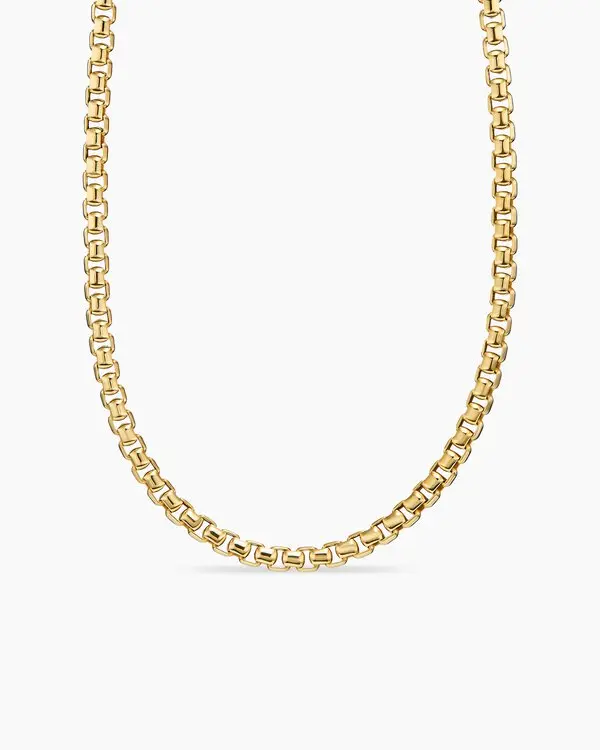 David Yurman 18k Yellow Gold Box Chain Necklace - All 18k Yellow Gold