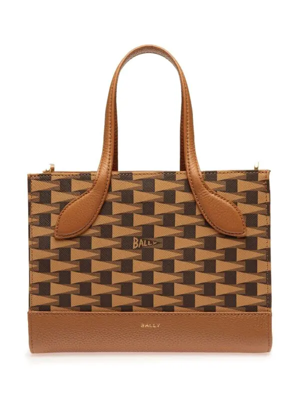 Bally Keep On Pennant-print Tote Bag - Brown