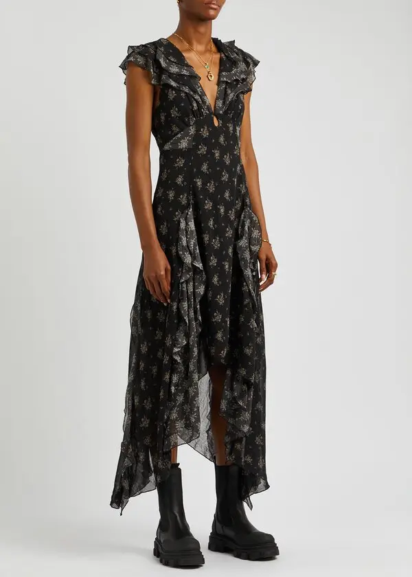 sachin and babi light blue dress Free People Chiffon Meredith Maxi Dress