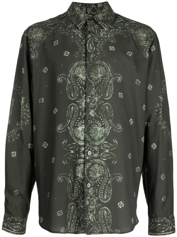HOLZWEILER Paisley-print Long-sleeve Shirt