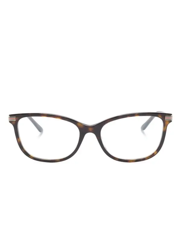 Gucci Tortoiseshell Cat-eye Glasses - Brown