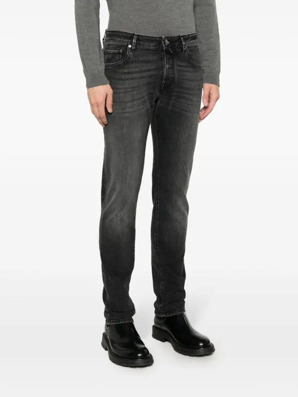 Jacob Cohen Mid-rise Slim-cut Jeans - Grey