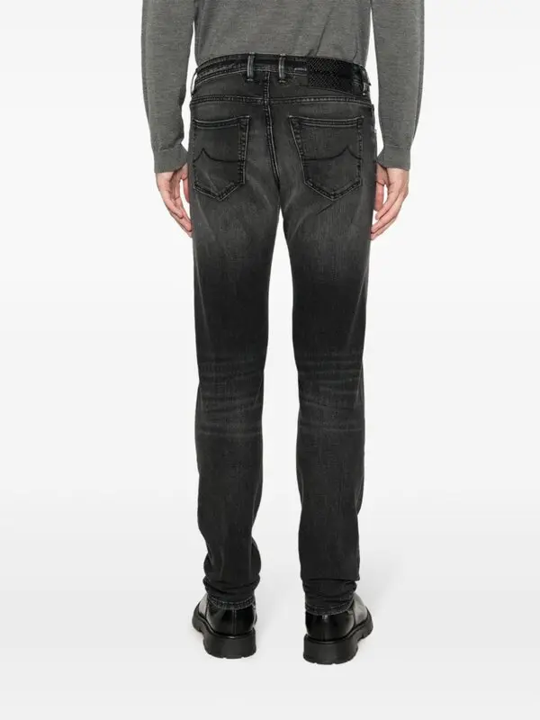 Jacob Cohen Mid-rise Slim-cut Jeans - Grey