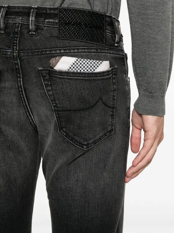 Jacob Cohen Mid-rise Slim-cut Jeans - Grey
