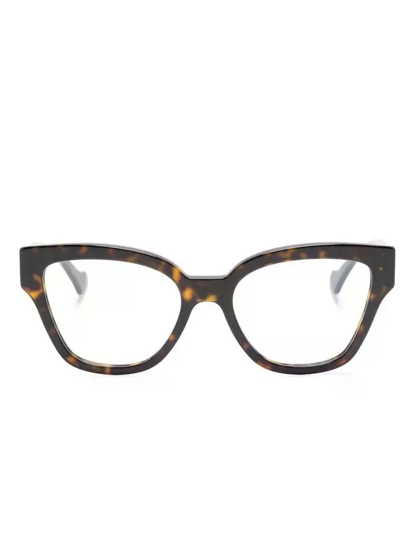 Gucci Butterfly-frame Glasses - Brown