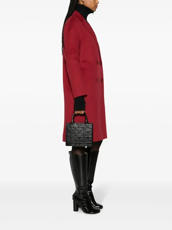 Elisabetta Franchi Monogram Shopper Bag - Black