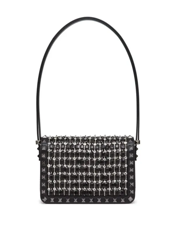 Valentino Garavani Rockstud Shoulder Bag - Black