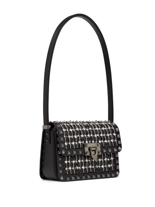 Valentino Garavani Rockstud Shoulder Bag - Black
