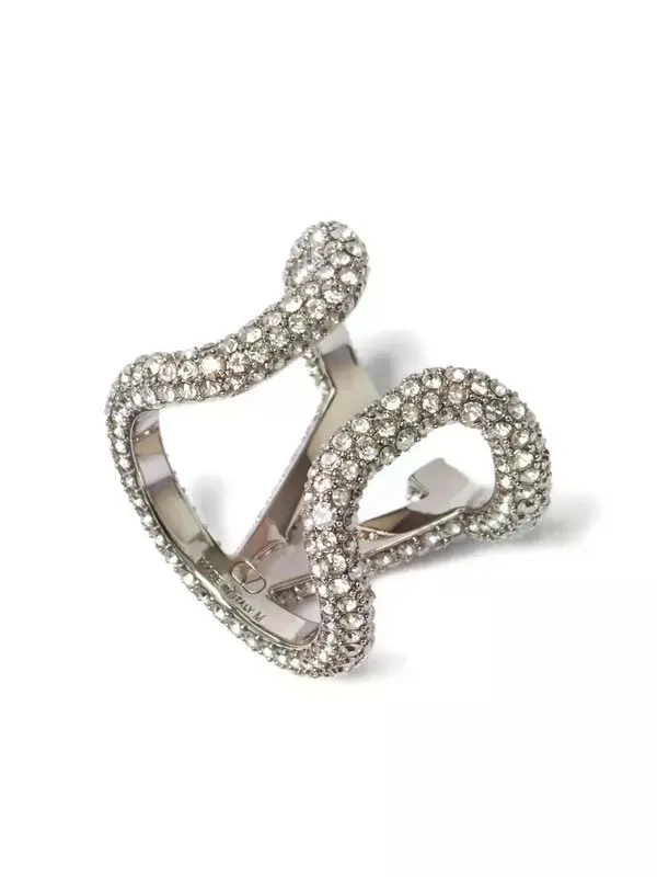 Valentino Garavani Vlogo Signature Crystal Ring