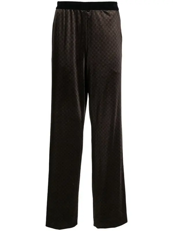Balmain Monogram Jacquard Trousers