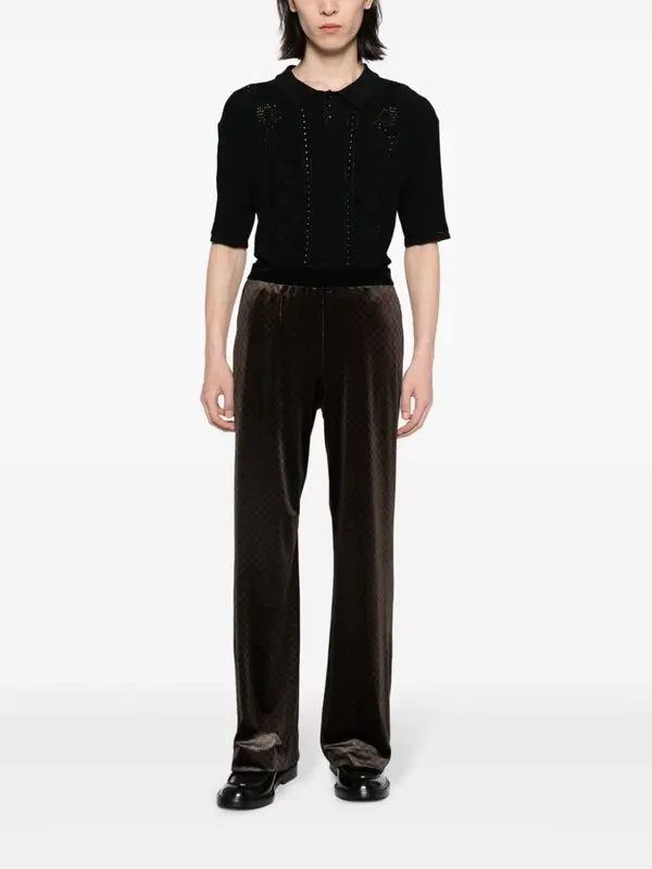 Balmain Monogram Jacquard Trousers