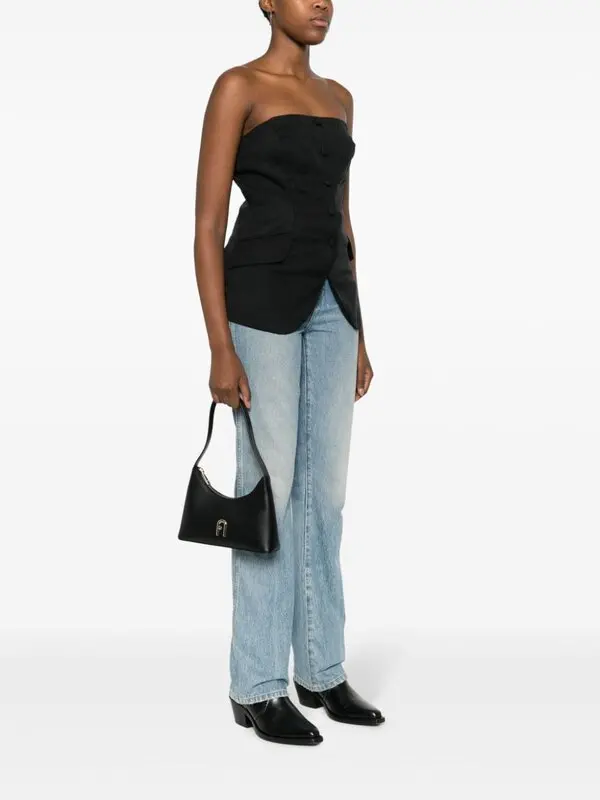 Furla Mini Diamante Shoulder Bag - Black