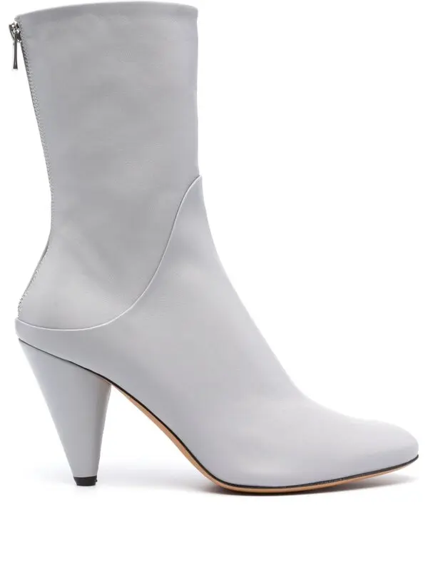 Proenza Schouler 95mm Leather Boots - Grey