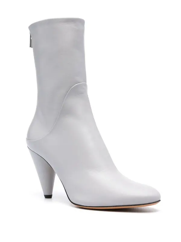 Proenza Schouler 95mm Leather Boots - Grey
