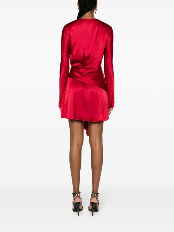 Alberta Ferretti Knot-detail Satin Dress