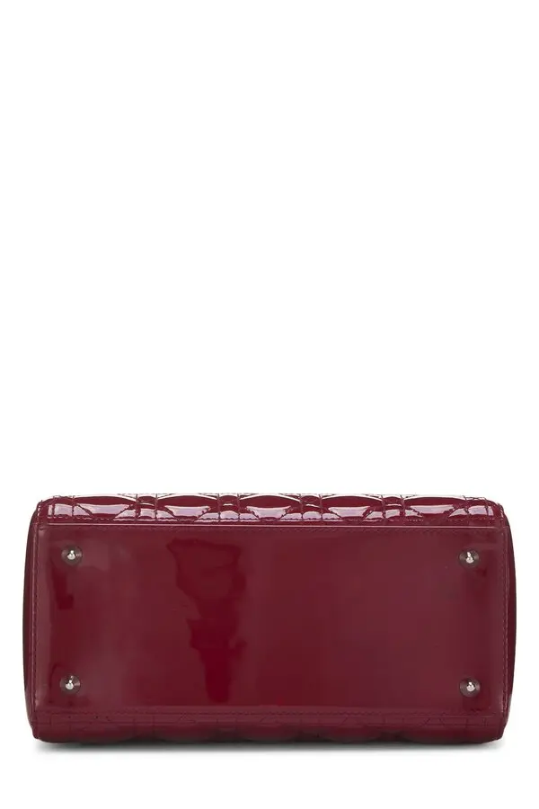 Dior Cannage Patent Leather Lady - Red