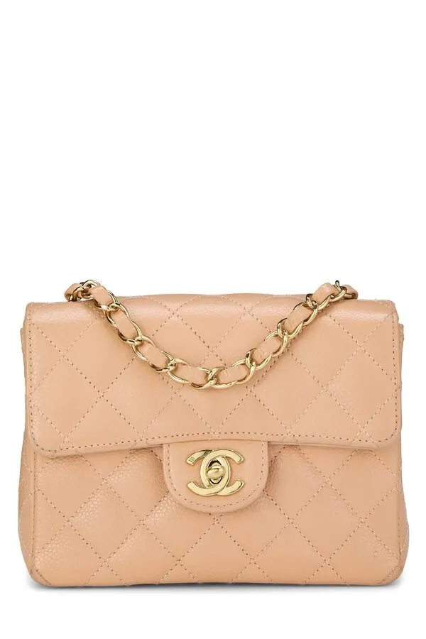 Chanel Quilted Caviar Half Flap - Pink