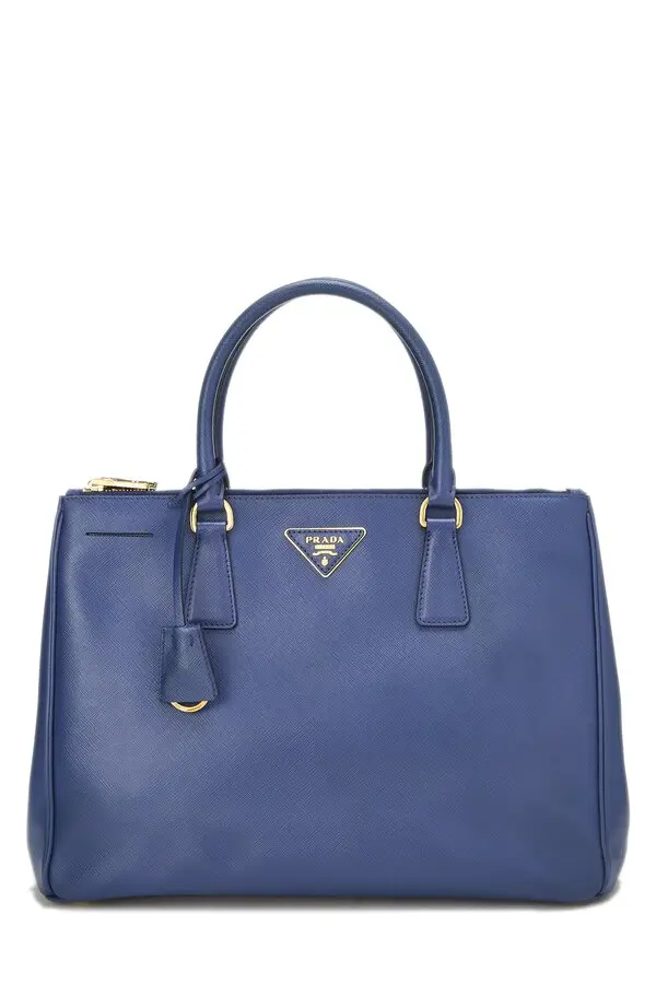 Prada Saffiano Executive Tote - Blue