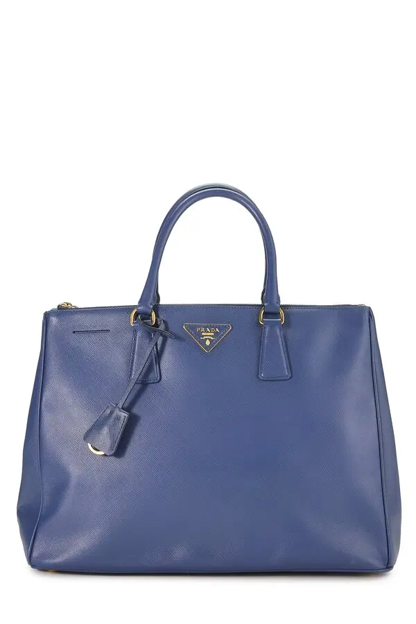 Prada Saffiano Executive Tote - Blue