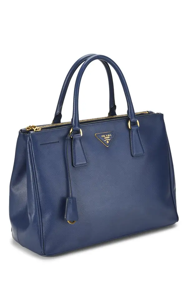 Prada Saffiano Executive Tote - Blue