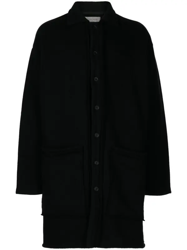 Yohji Yamamoto Raw-edge Knitted Cardigan
