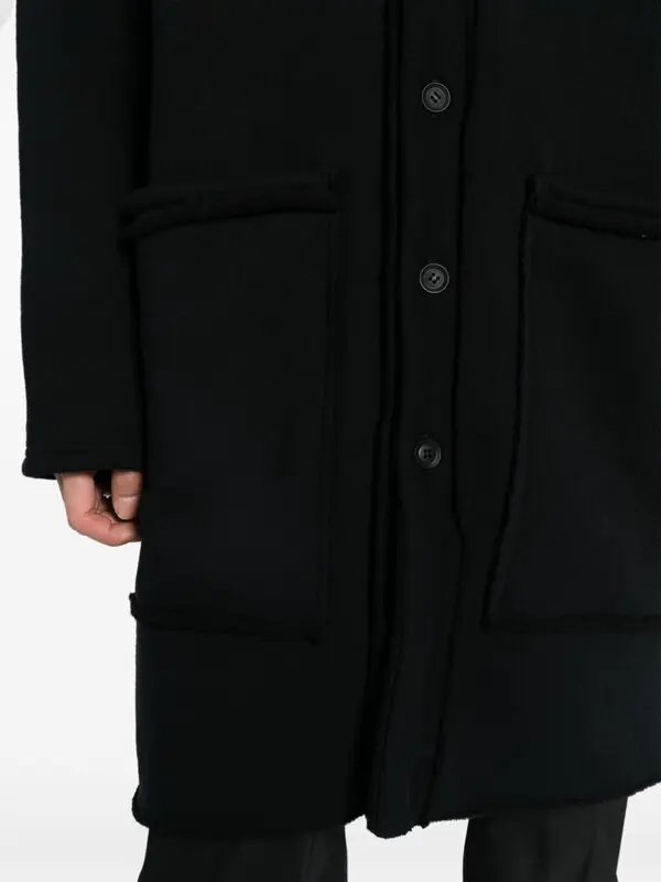 Yohji Yamamoto Raw-edge Knitted Cardigan