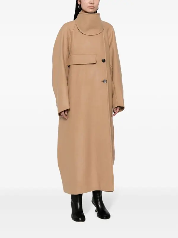 LITKOVSKA Off-centre Button Fastening Wool-cashmere Coat