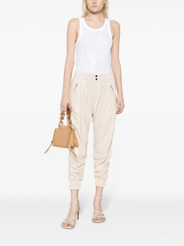 MARANT ETOILE Bolena Cropped Trousers - White
