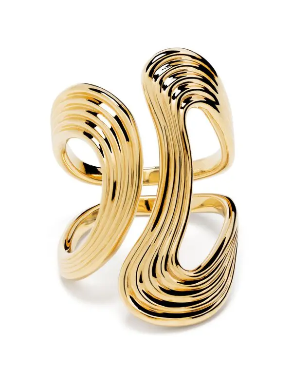 Fernando Jorge 18k Yellow Stream Line Open Ring