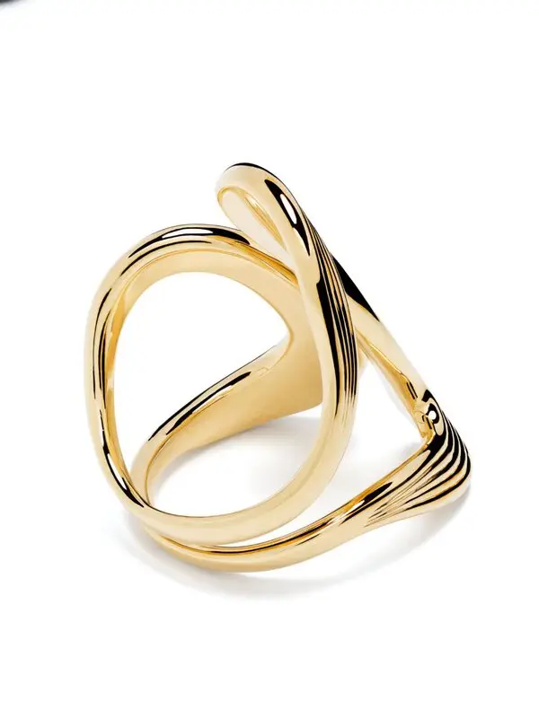 Fernando Jorge 18k Yellow Stream Line Open Ring