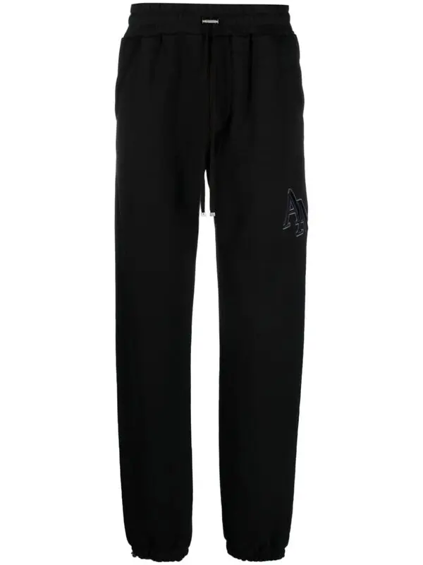 Amiri Staggered Logo-embroidered Track Pants