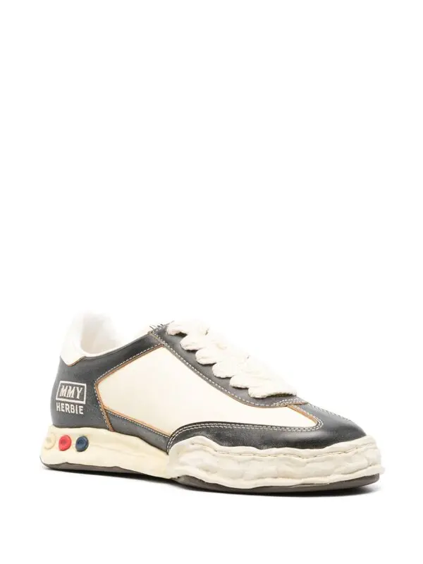 Mihara Yasuhiro Herbie Og Sole Leather Sneakers - Neutrals