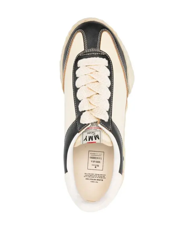 Mihara Yasuhiro Herbie Og Sole Leather Sneakers - Neutrals