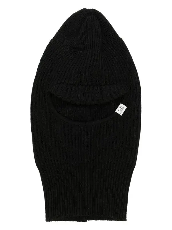 C.P. COMPANY Ribbed-knit Wool Balaclava - Black