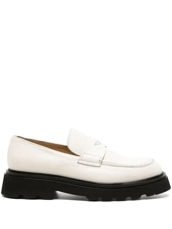 DOUCAL'S Chunky Sole Leather Loafers