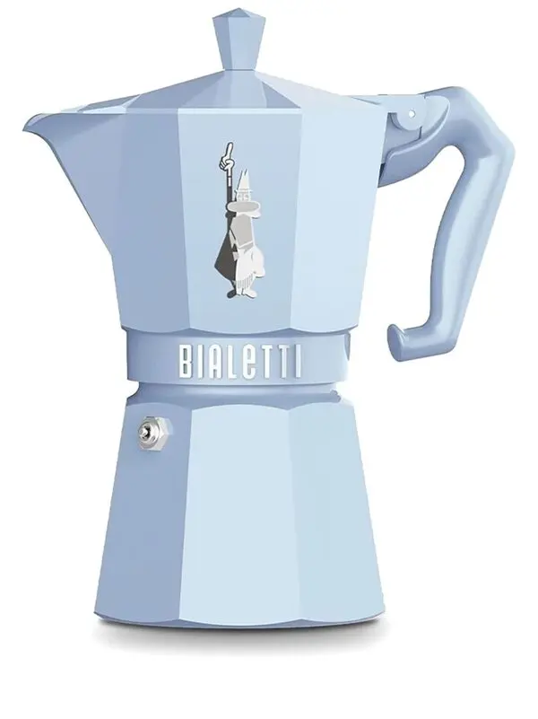 BIALETTI Moka Express Lasered-alfonso Coffee Maker - Blue