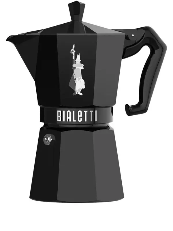 BIALETTI Moka Express Lasered-alfonso Coffee Maker - Black