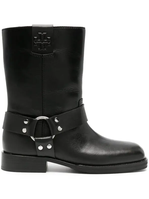 Tory Burch Double T Biker Boots