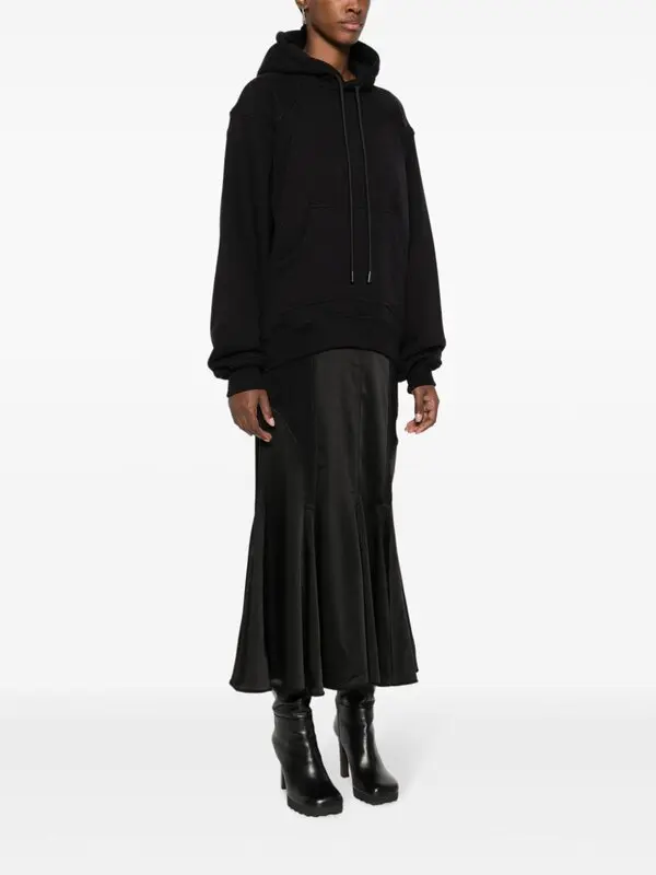 Off-White Logo-printed Hooded Midi Dress