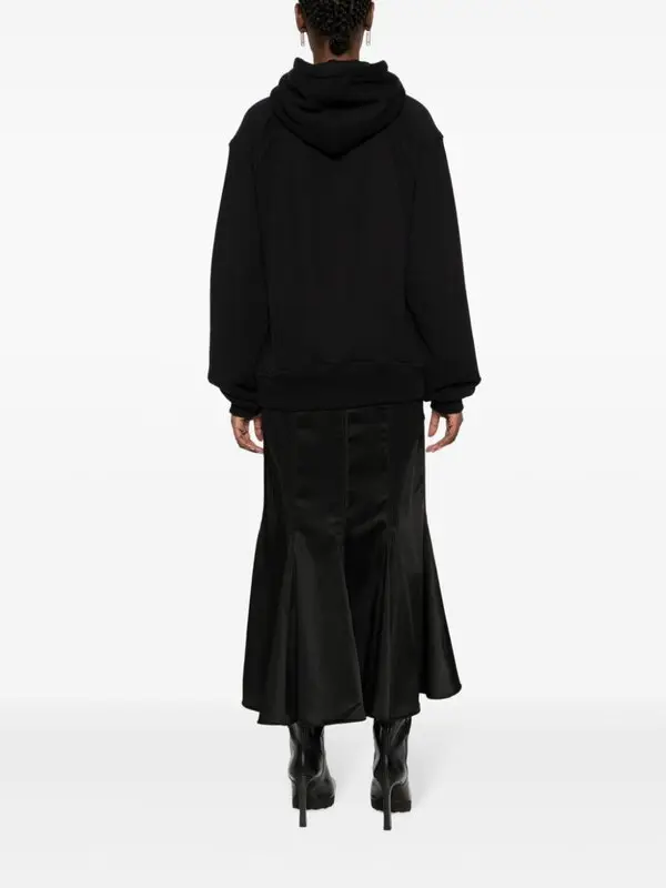 Off-White Logo-printed Hooded Midi Dress