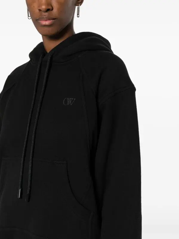 Off-White Logo-printed Hooded Midi Dress
