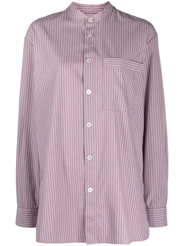 TEKLA Striped Organic Cotton Shirt