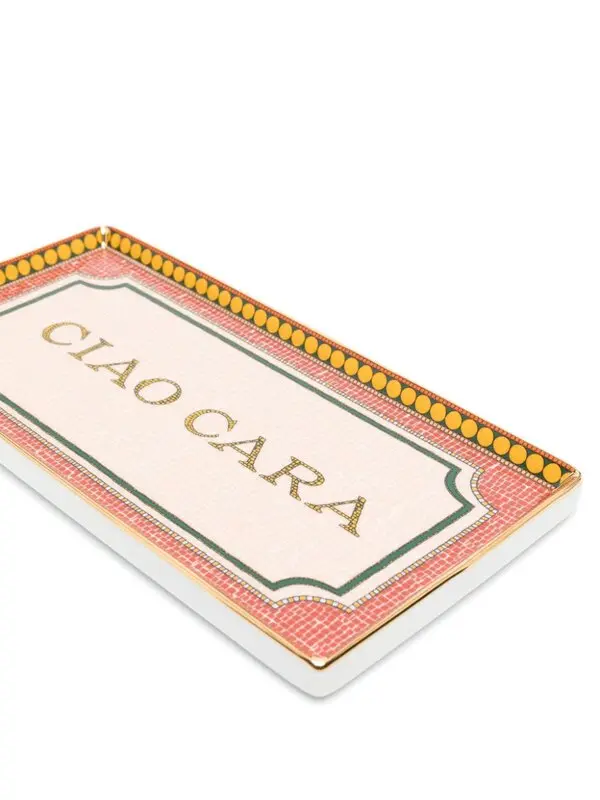 La DoubleJ Ciao Cara Mosaic Porcelain Tray