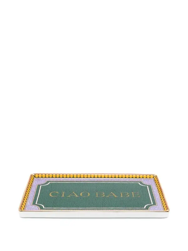 La DoubleJ Ciao Babe Mosaic Porcelain Tray