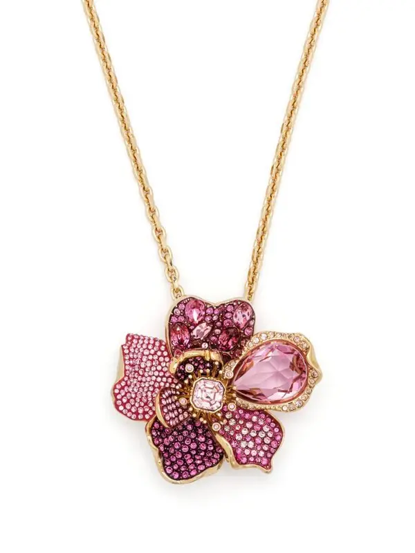 SWAROVSKI Florere Pavé Pendant Necklace - Gold
