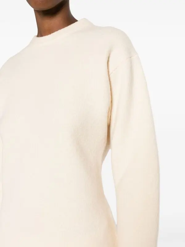 JIL SANDER Crew-neck Wool Jumper - Neutrals