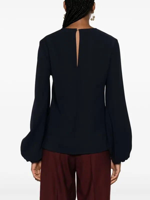 P.a.r.o.s.h Bishop Sleeve Blouse - Blue